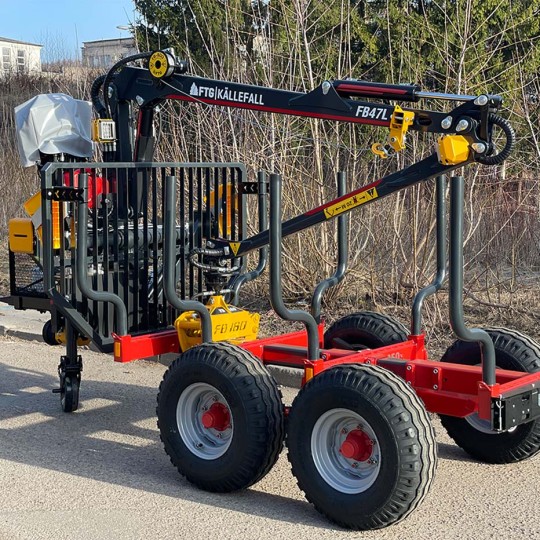 Remorque forestière 5 tonnes homologuée route